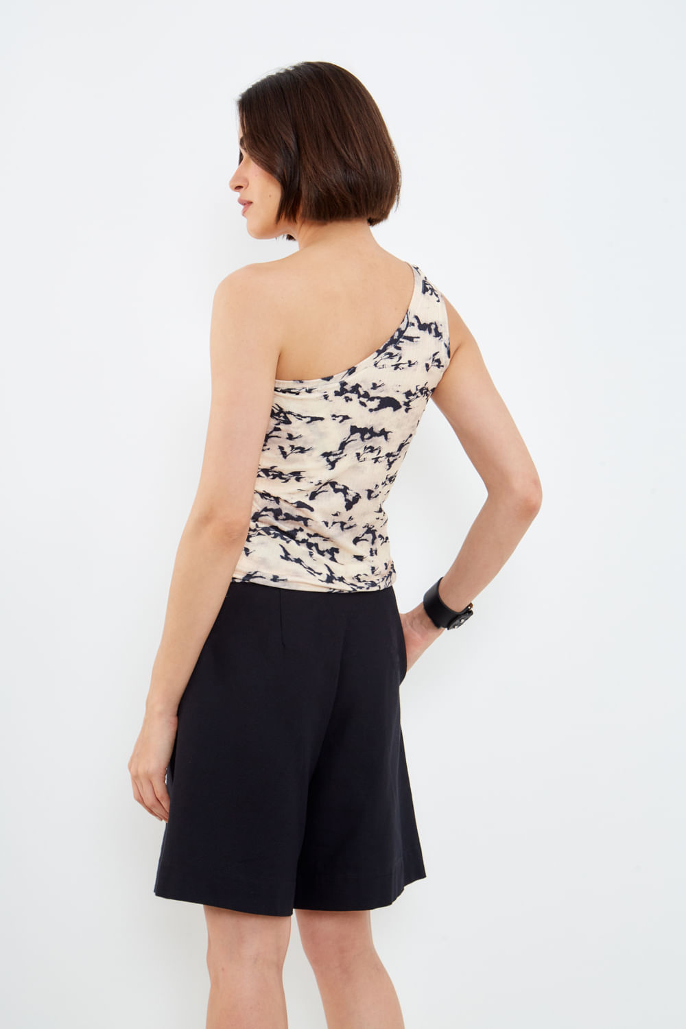 Bermuda Alongada Textura - 01043228 - Sacada